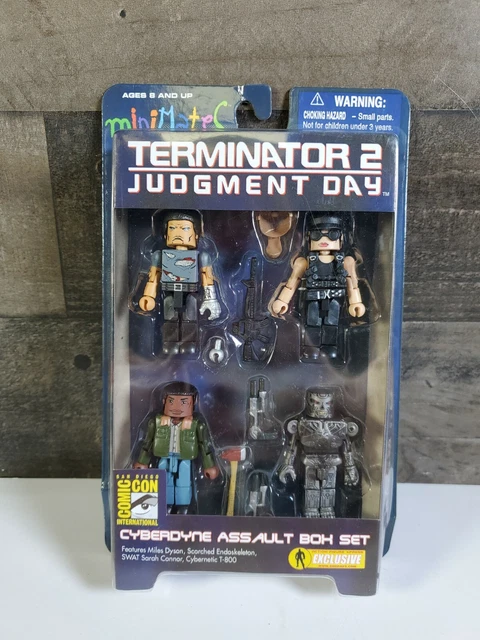 LOT DE BOÎTES Minimates Terminator 2 Jugement Day-Cyberdyne Assaut/Neuf ...