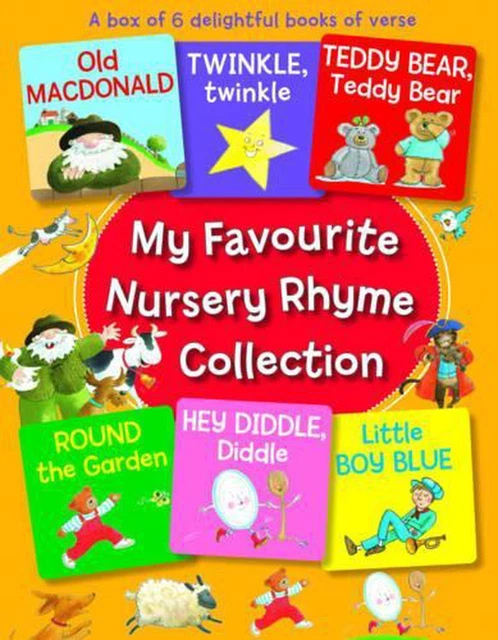 MY FAVOURITE NURSERY Rhyme Collection: A Box of 6 Delightful Books of ...