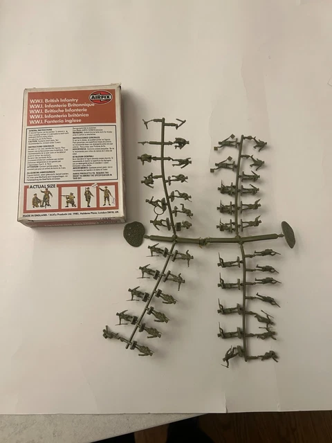 AIRFIX WW1 BRITISH Infantry Scale Model Figures, 48 Pieces 01727-1 HO ...