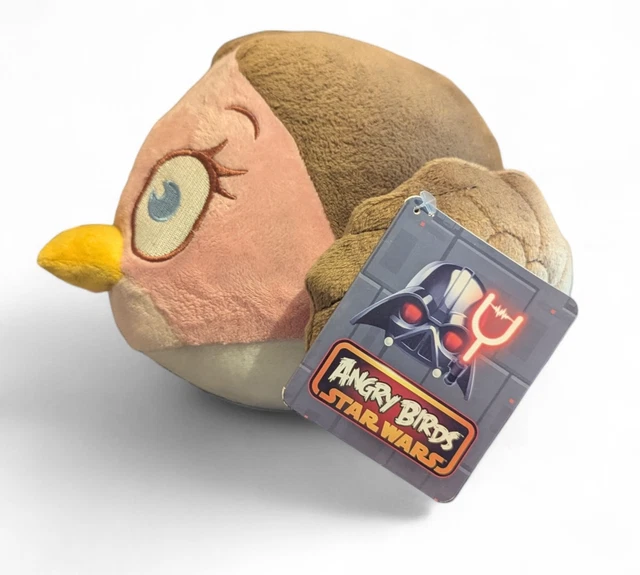 ANGRY BIRDS STAR Wars Princess Leia Pink Plush Stuffed Toy New with Tag ...