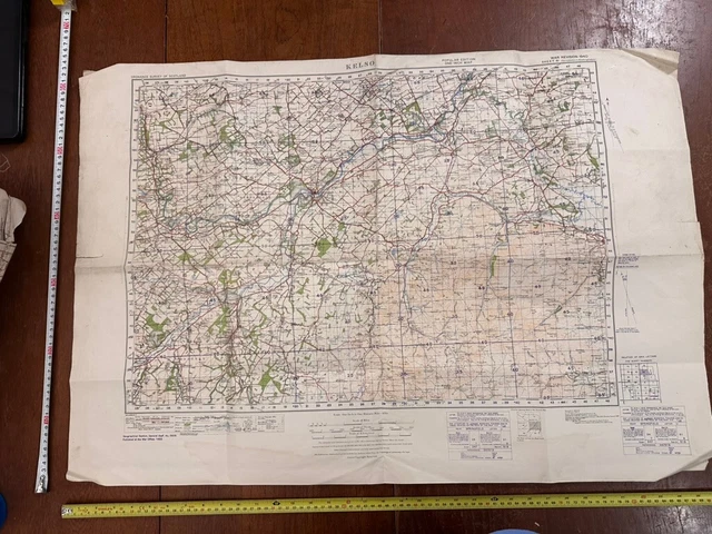 ORIGINAL WW2 BRITISH Army GSGS OS Map of Scotland - Kelso £13.49 ...