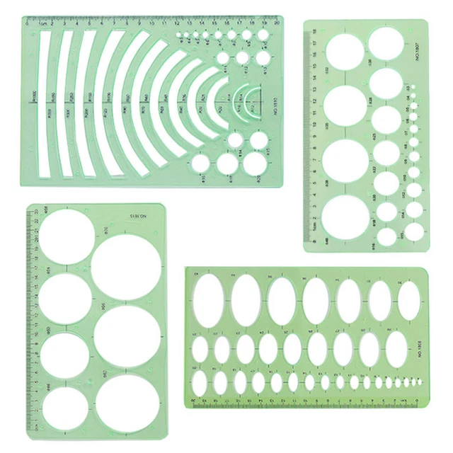 TECHNICAL DRAWING STENCILS Templates Architectural Mechanical Chemistry ...