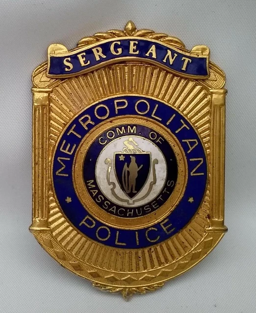 OBSOLETE METROPOLITAN MASSACHUSETTS Police Badge £150.00 - PicClick UK