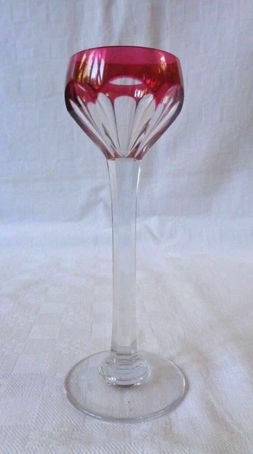 SAINT LOUIS VERRE A Vin Cristal Roemer Doublé De Couleur Coloré Rouge ...