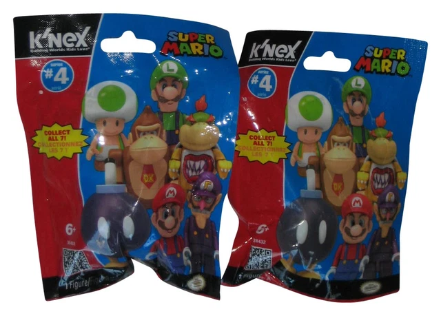 COLECCIÓN DE FIGURAS Ciegas K'Nex Nintendo Super Mario Bros Serie 4 (2 ...