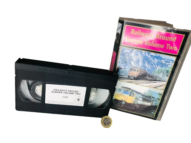 VIDEO TAPE VHS Train Railways Around Europe Vol 2 NO MOULD Vintage ra £ ...