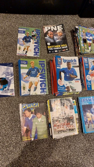 FOOTBALL PROGRAMMES BULK Ipswich Town Football Club. Seasons Range From ...