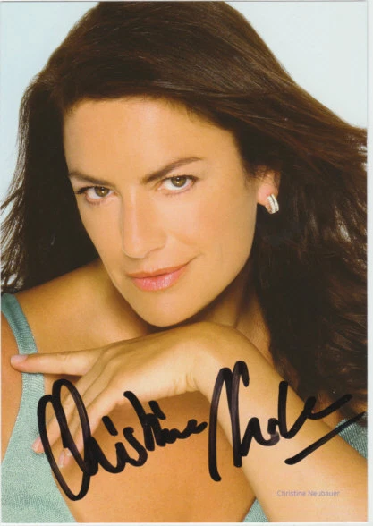 CHRISTINE NEUBAUER ORIGINAL Autogramm auf Karte schöne ausgeschriebene Signatur EUR 4,99 ...