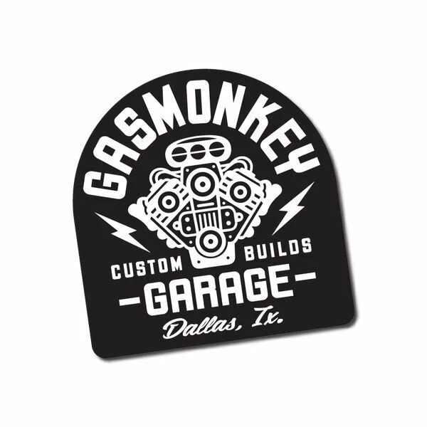 CUSTOM V8 STICKER / Decal - Garage Gas Shed Hot Rod Rat Built Build Car ...