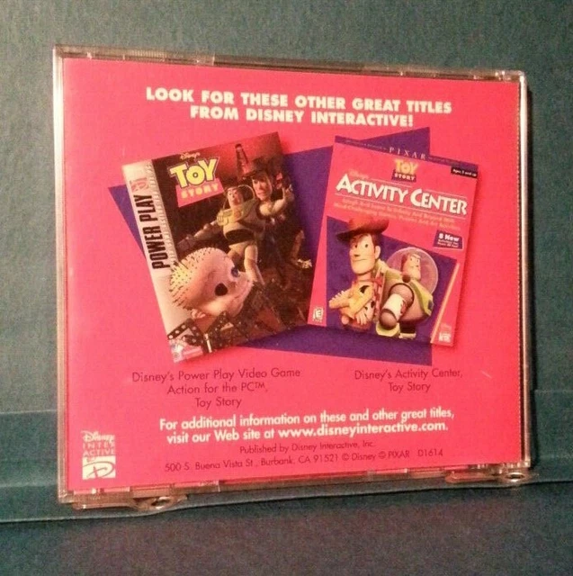 DISNEY'S TOY STORY Animated Story Book (Windows/Mac, 1996) PIXAR CD-ROM ...
