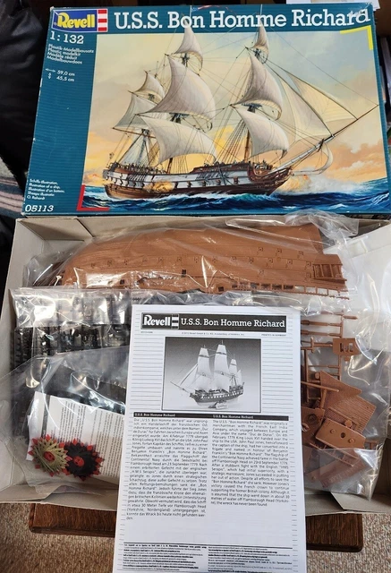 USS BON HOMME Richard unassembled model kit, Revell $12.81 - PicClick