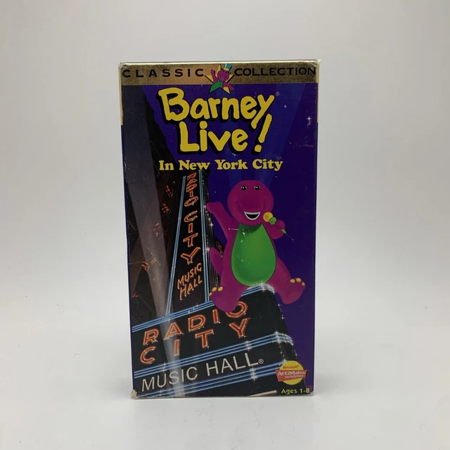 BARNEY LIVE IN New York City VHS Tape 1994 Sing Along Songs Classic ...
