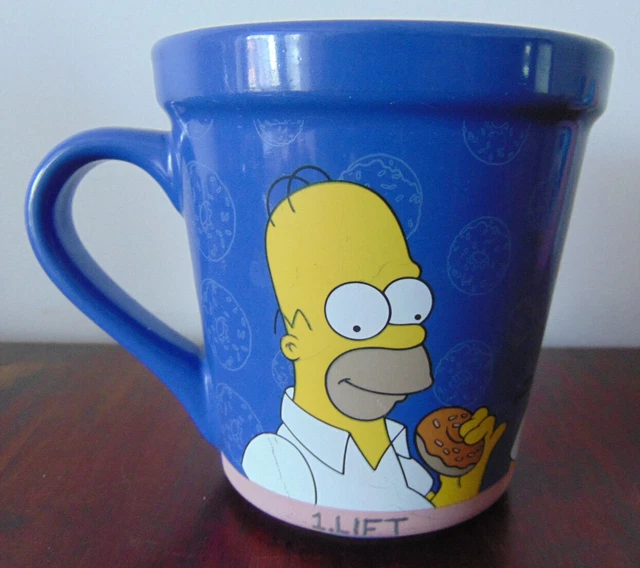2002 KINNERTON THE Simpsons Homer Simpson Ceramic Mug 10cm Dia 11cm ...