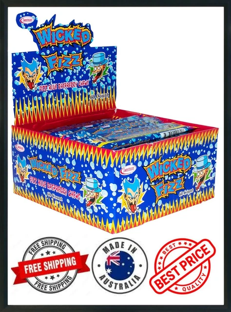 WICKED FIZZ BLUE Raspberry Flavour 12g x 72 $12.99 - PicClick AU