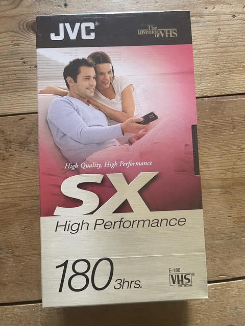 JVC SX 180 High Performance Blank VHS Video Cassette Sealed 180 Mins £9 ...