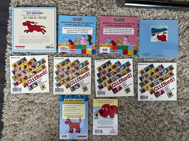 CLIFFORD THE BIG Red Dog by Norman Bridwell Book Lot & Boxed Set, 10 ...