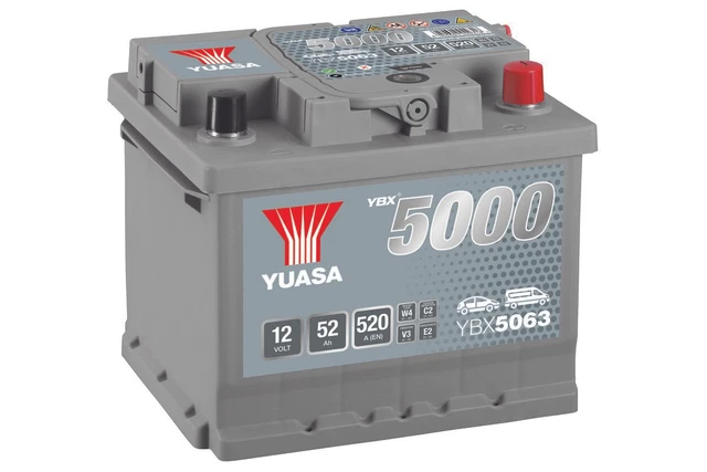 YUASA CAR BATTERY 12V 52Ah 520A B13 B14 T1 Starter Fits Vauxhall ...