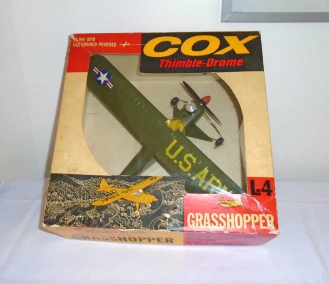 VINTAGE COX .049 US Army Recon Piper L4 "Grasshopper" Model Airplane ...
