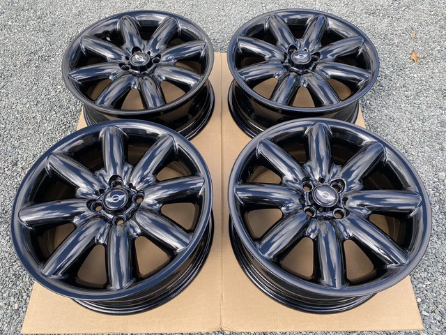 17& MINI COOPER S CROWN R50 R56 ALLOYS WHEELS RIMS REFURBISHED x4 GLOSS ...
