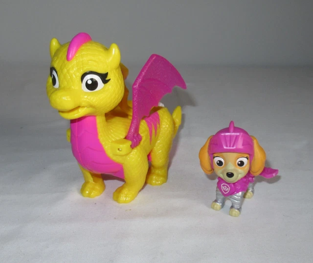 PAW PATROL RESCUE Knights Skye & Dragon Scorch Action Figure Set £6.62 ...