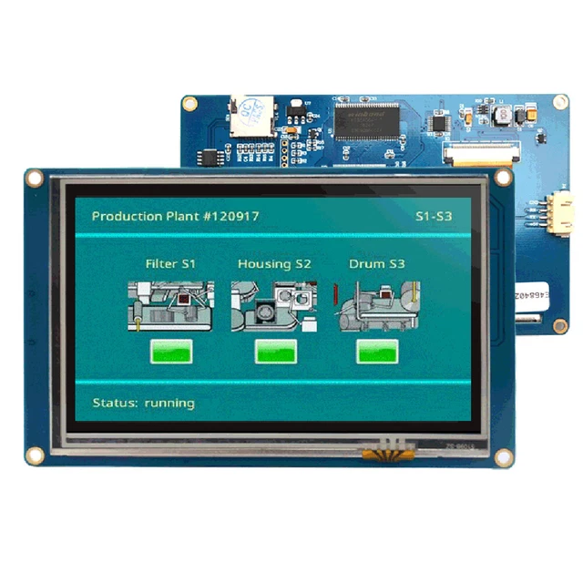 5.0& HMI INTELLIGENT Smart USART UART Serial Touch TFT LCD Module ...