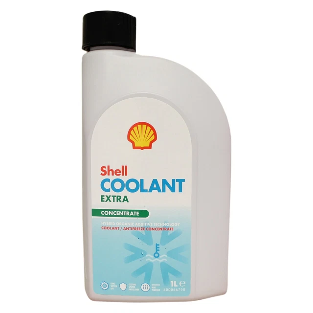 SHELL COOLANT EXTRA Concentrate Antifreeze Green Prevent Overheating 1L ...