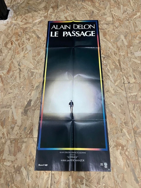 ANCIENNE AFFICHE DE cinema le passage alain delon 157cm x 60cm format ...