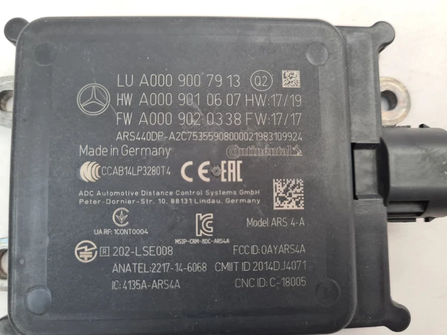ORIGINAL MERCEDES-BENZ RADARSENSOR Distronic Radar Sensor A0009007913 ...