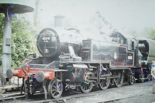 RAILWAY TRAIN SLIDE 35mm Railway Steam Locomotive No 41241 (L17-59a) £2 ...