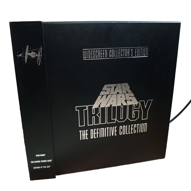 STAR WARS TRILOGY Definitive Collection Laserdisc 9-Disc, Book, Booklet ...