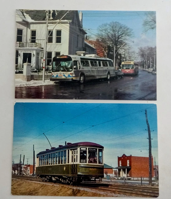 VINTAGE BUS AND Trolley Postcards Lot $1.49 - PicClick