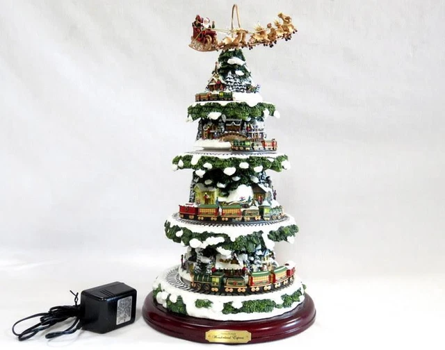 THOMAS KINKADE MUSICAL Wonderland Express Christmas Tree w/ Running ...