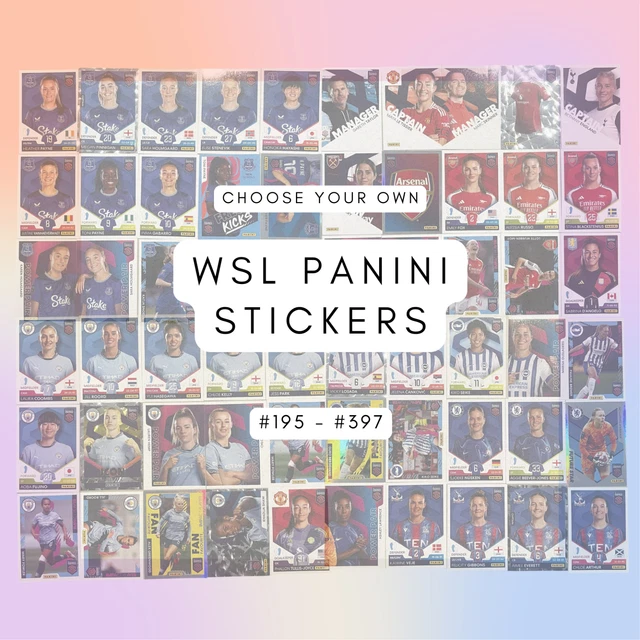 PANINI WSL 2025 Stickers - Choose Your Own #195 - #397 $3.00 - PicClick AU