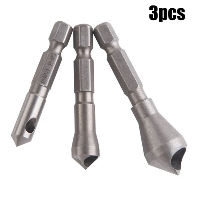 SPIRAL FLUTED COUNTERSINK Deburring Drill Bit for Cross and Deep Holes ...