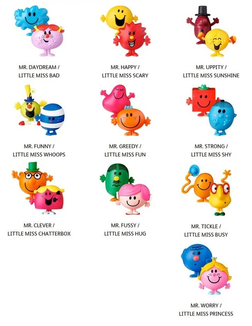MCDONALD'S HAPPY MEAL Australia Mr. Men Little Miss $2.60 - PicClick AU