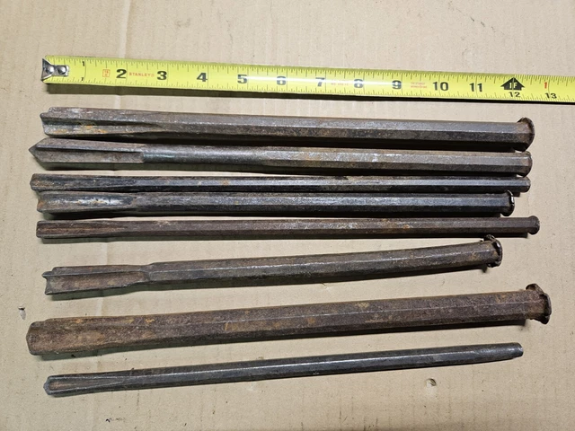 VINTAGE MASONRY DRILL Star Bit Chisel Stone Hand Power $10.00 - PicClick