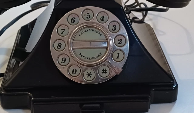 VINTAGE CORDED LANDLINE Phone Push Button £21.50 - PicClick UK