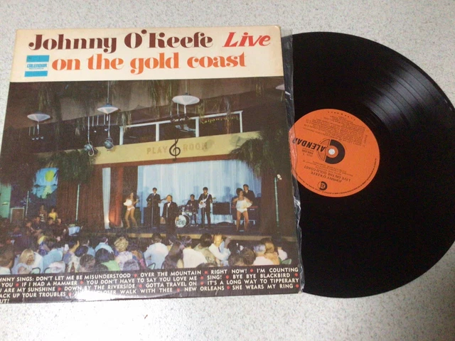 JOHNNY O’KEEFE - Live On The Gold Coast Vinyl Record LP Oz Rock , Rock ...