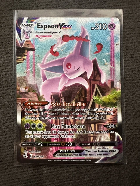 PACK ESPEON VMAX Alternate Alt Art 270/264 Fusion Strike frais EUR 269 ...