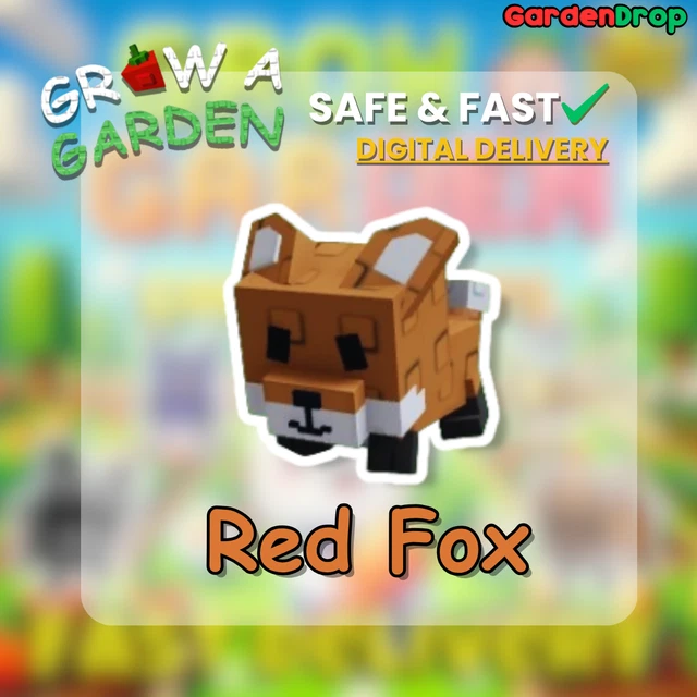 ROBLOX | Grow a Garden | Red Fox | Cheap & Fast Delivery £1.59 ...