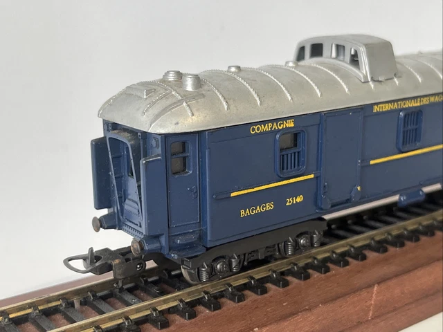 VINTAGE LIMA 9301 HO Gauge CIWL Baggage Coach Car 25140 Blue Model ...