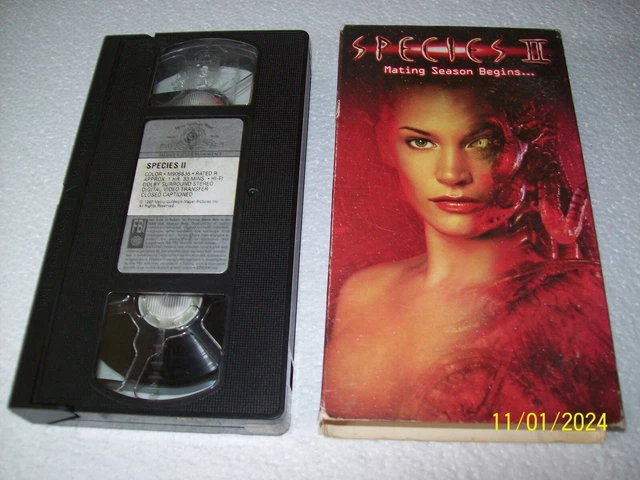 SPECIES II VHS Mating Season Begins 1997 Horror Suspense Erotic R Sci ...
