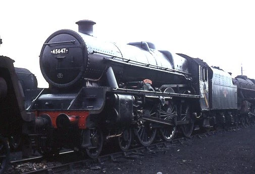ORIGINAL COLOUR SLIDE of 45647 LMR Jubilee steam loco £2.99 - PicClick UK