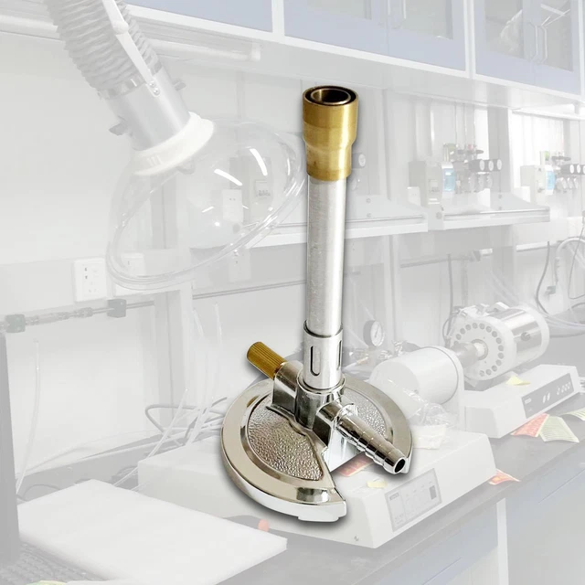 EINZELROHR BUNSEN MIT Flammenstabilisator Ersatz Bunsenbrenner Labor ...