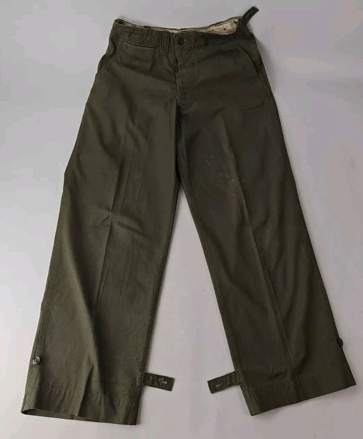 WW2 WWII US Army 1940s Vintage M-43 Field Trousers Size 30x30 Mens ...