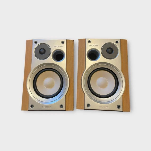 PHILIPS FB 20 PH • Bookshelf Speakers 8ohm Bass Reflex System 20w ...