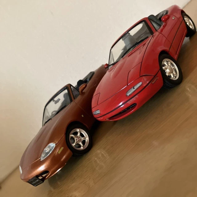 TAMIYA MAZDA ROADSTER MX-5 NA & Aoshima NB 1/24 Prepainted Model Set ...