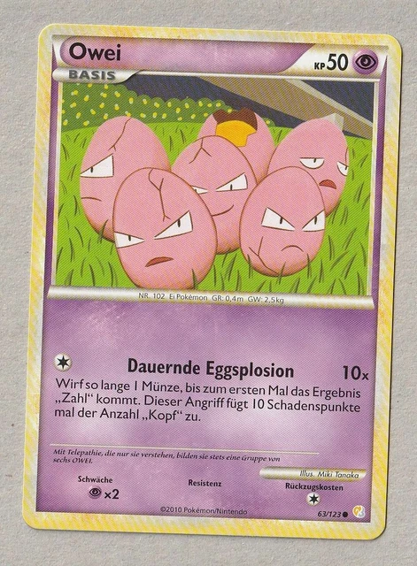 POKEMON TRADING CARD Game Owei 63/123 deutsche Karte (524) EUR 1,00 ...