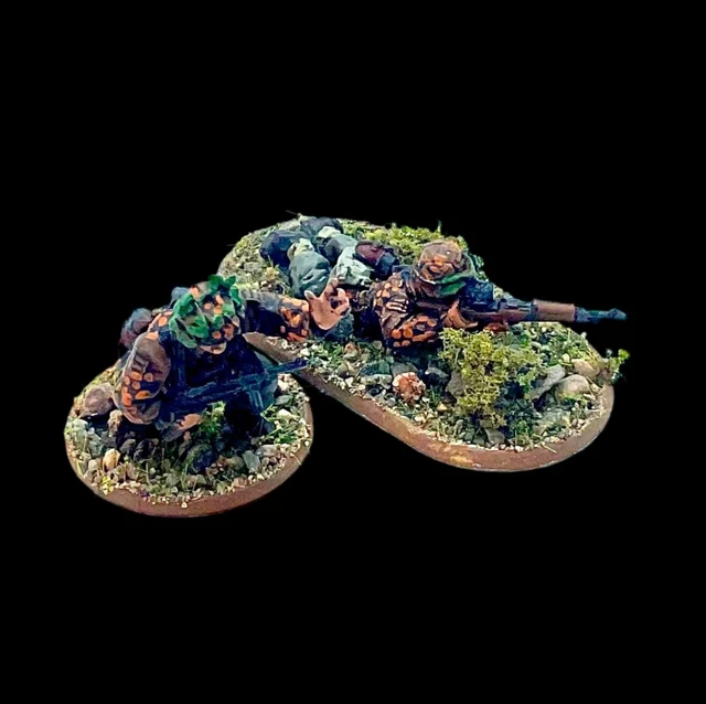 28MM WW2 BOLT Action V3 German Waffen SS Sniper Team painted by FoWaBS ...