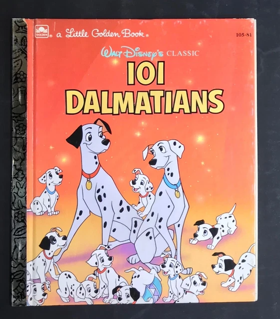 WALT DISNEY'S 101 Dalmatians Little Golden Book Disney dogs puppies ...